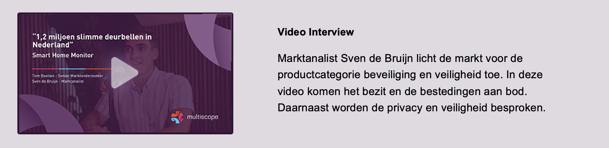 1,2 miljoen slimme deurbellen in Nederland | Multiscope